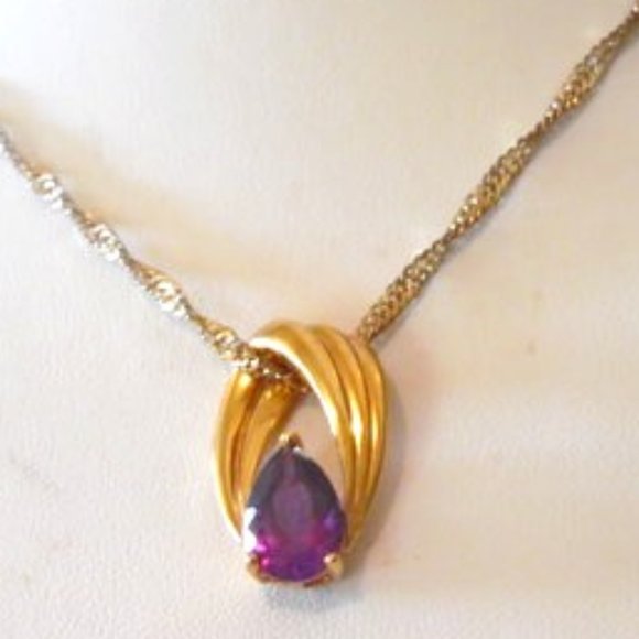 Technibond | Jewelry | Rare Technibond Amethyst Gemstone Omega Slide ...